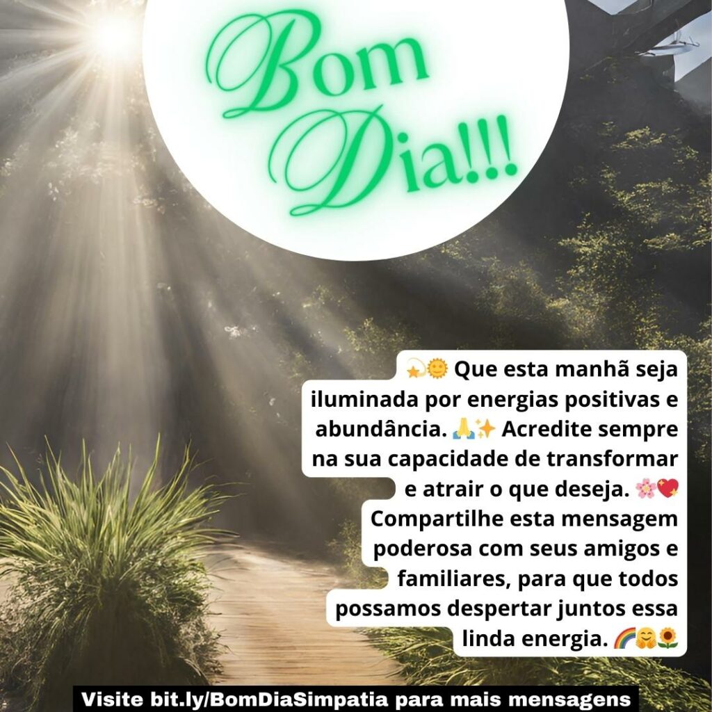 Mensagens de Bom Dia bonitas e fofas - Bom Dia Simpatia!
